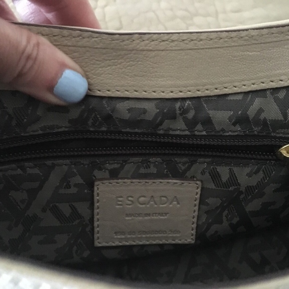 Escada | Bags | Authentic Escada Beige Gold Rope Handle Purse | Poshmark